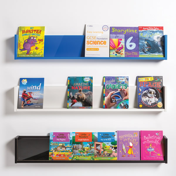 Buy School Book & Magazine Display Shelf - 3 Colour Options White Light ...